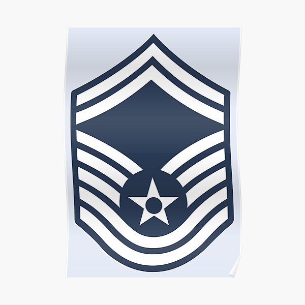 "Air Force Senior Master Sergeant Stripes" Poster for Sale by RBcostco7 ...