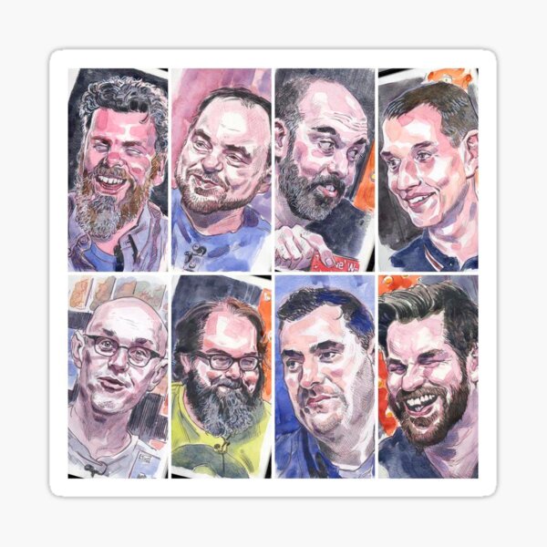 "RLM group portrait" Sticker for Sale by meme-stuff | Redbubble