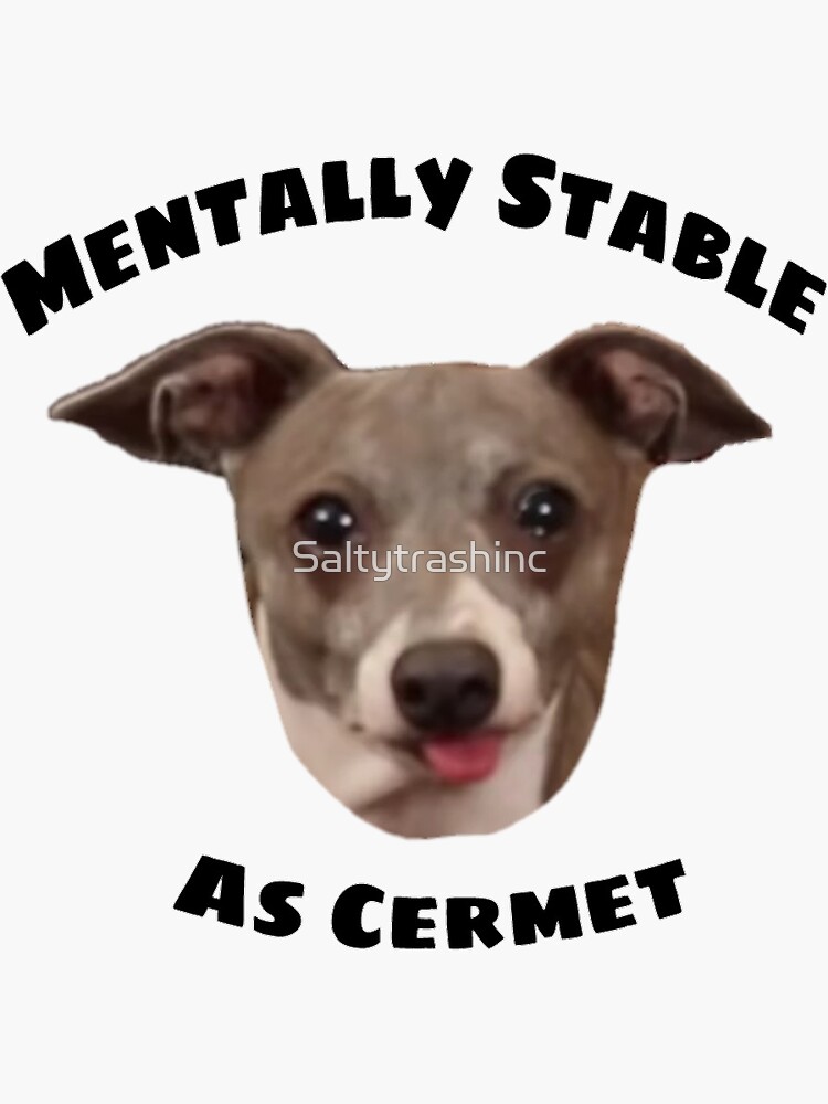 "Jenna Marbles Dog Kermit " Sticker by Saltytrashinc | Redbubble