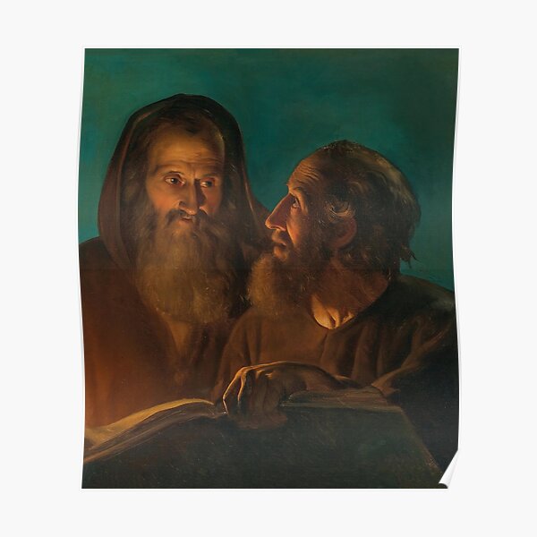 "The Apostles John and Paul | Petrus van Schendel | 1850 Gospel ...