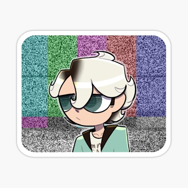 "Zoned out TV Static" Sticker for Sale by Just-Eat-Salmon | Redbubble