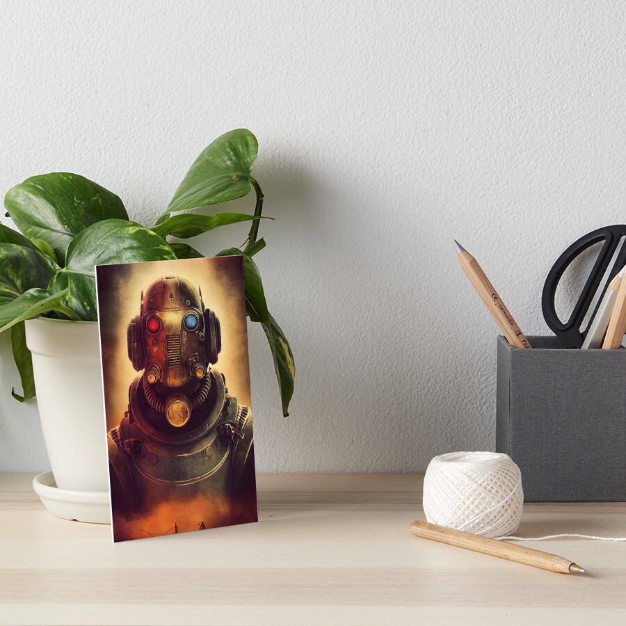 "fallout dog power armor warrior " Art Board Print for Sale by ...