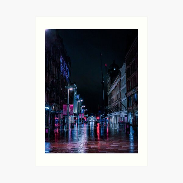 "Neon Buchanan Street | Glasgow, Scotland | Cyberpunk, Sci-Fi" Art ...