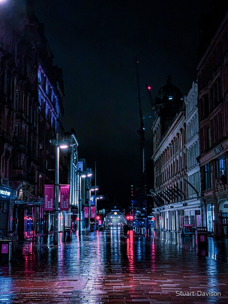 "Neon Buchanan Street | Glasgow, Scotland | Cyberpunk, Sci-Fi" Art ...