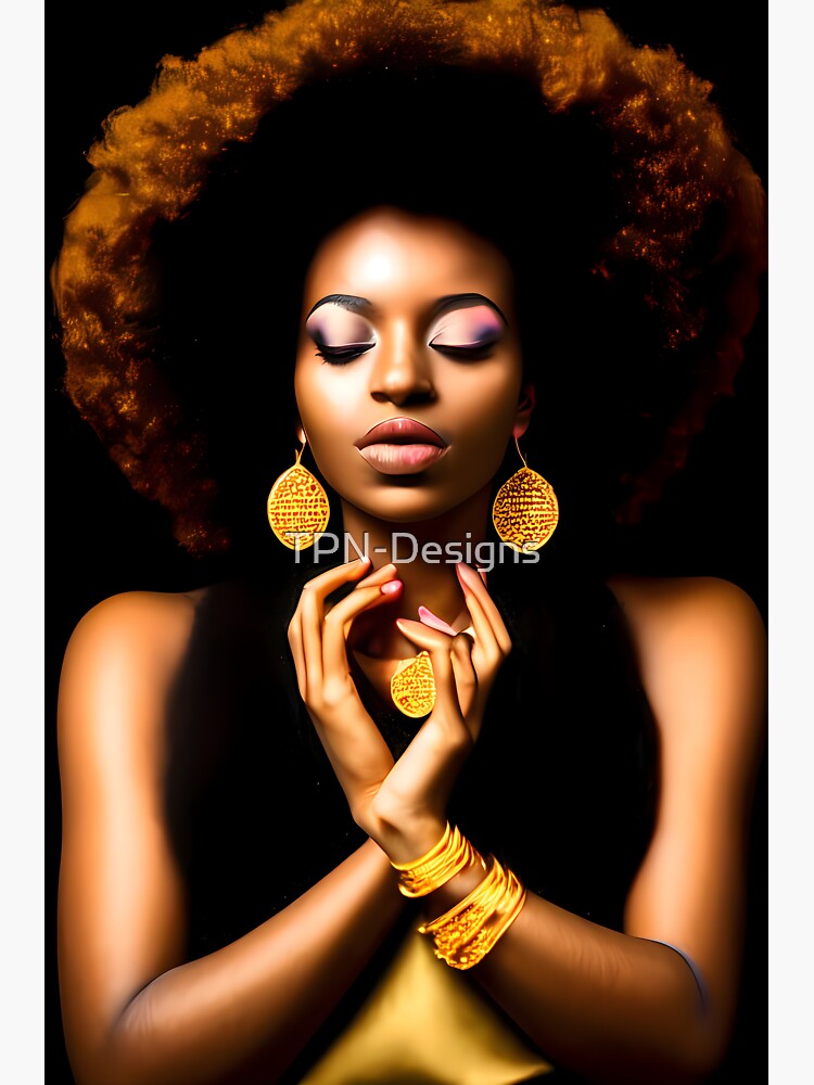 "African Queen art" Sticker for Sale by TPN-Designs | Redbubble