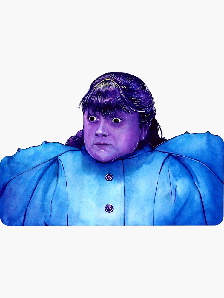 "Violet chocolate factory watercolor " Sticker for Sale by PatchMates ...