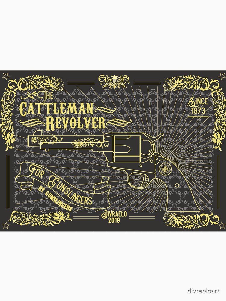 "Red Dead Redemption 2 Revolver Gun Arthur Morgan" T-shirt for Sale by ...