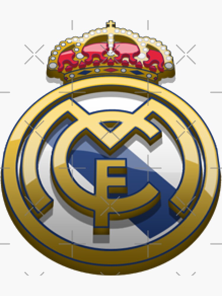 "Real Madrid Logo" Sticker for Sale by SimpleAwesome | Redbubble