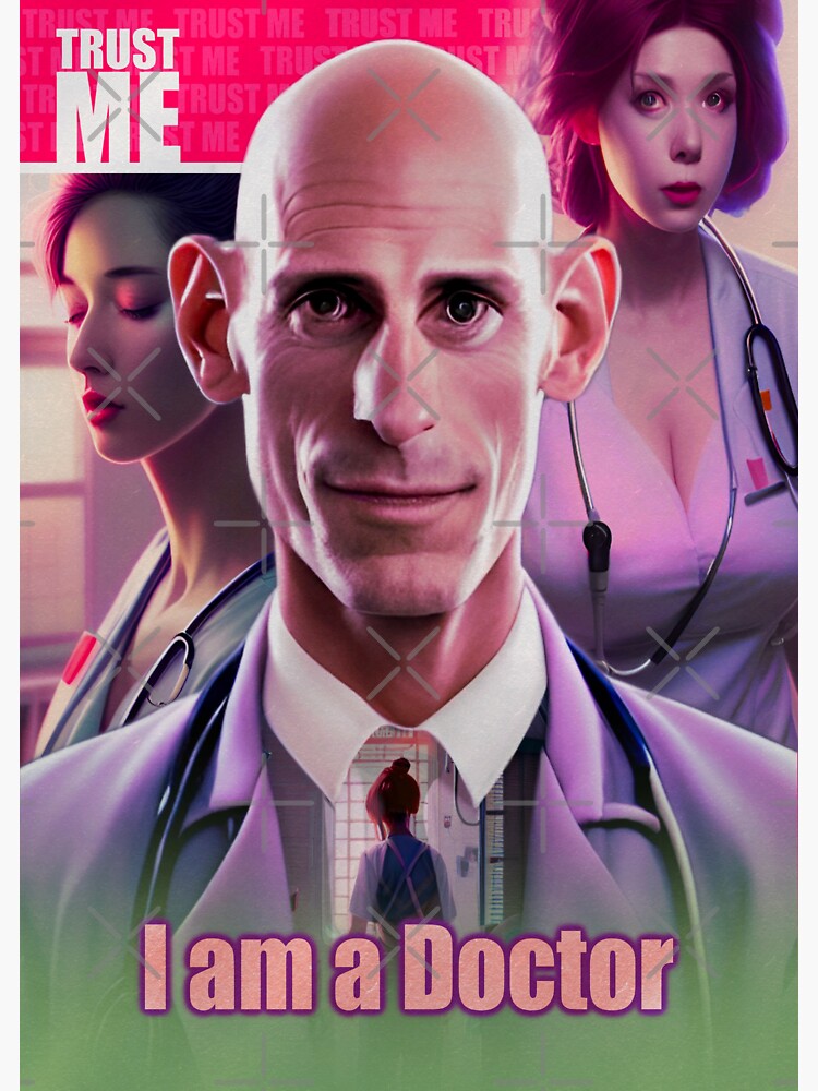 "Johnny Sins Caricature (Doctor)" Sticker for Sale by IcalsaidArt ...