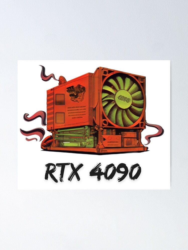 "RTX 4090 Super Nuclear Power GPU 2022 " Poster for Sale by PuyaKata ...