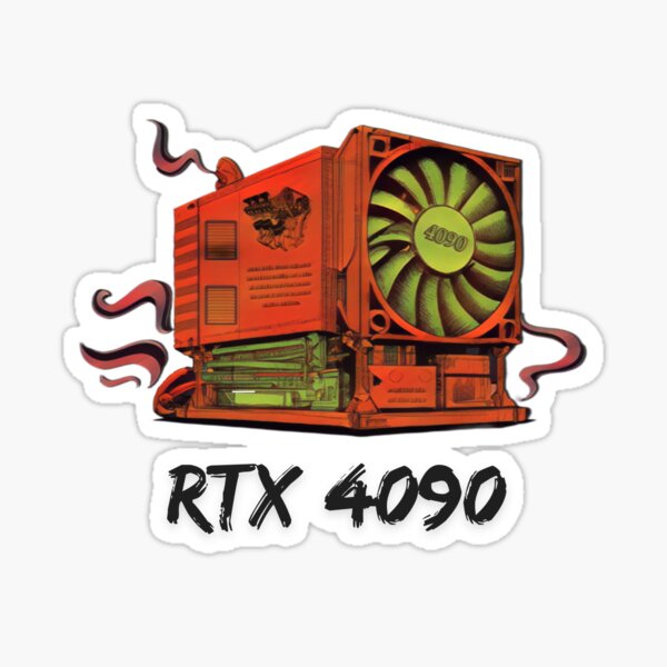 "RTX 4090 Super Nuclear Power GPU 2022 " Sticker for Sale by PuyaKata ...