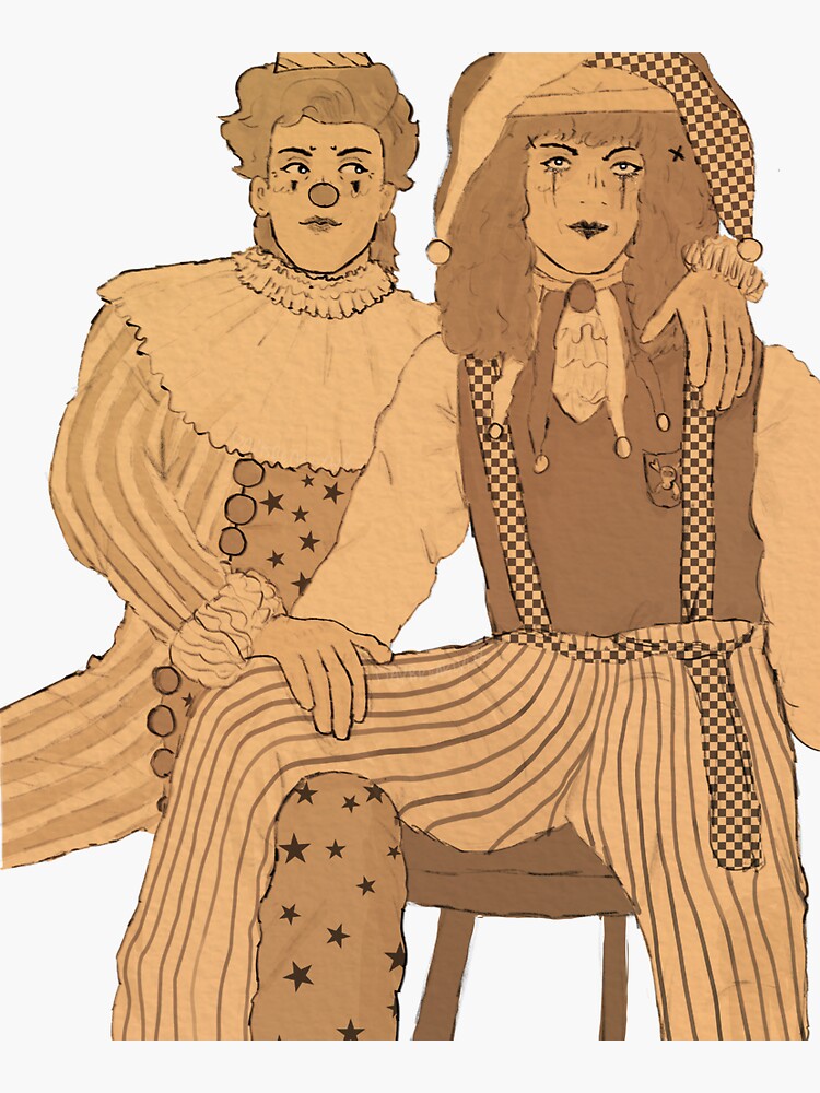 "stranger things steddie clowns" Sticker for Sale by daybreaklynx ...