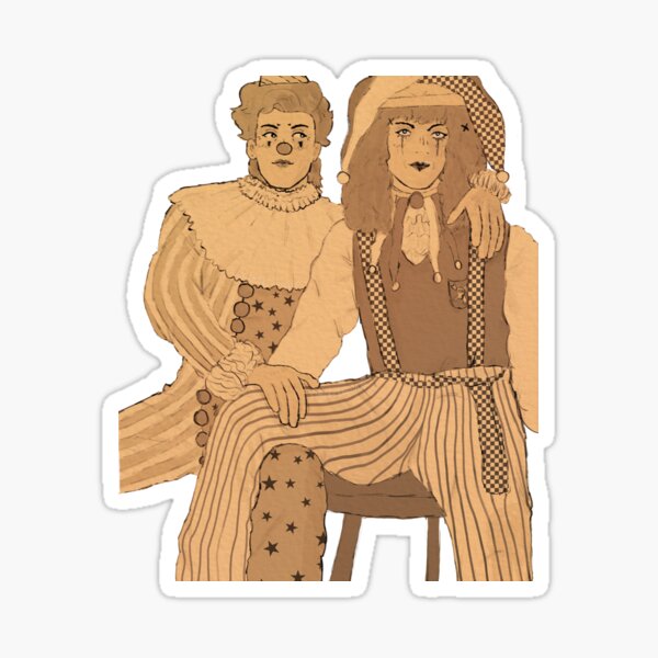 "stranger things steddie clowns" Sticker for Sale by daybreaklynx ...