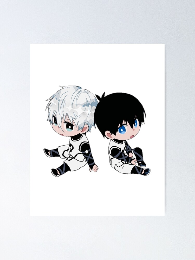 "Chibi isagi and nagi" Poster for Sale by ZORO-DESIGN | Redbubble