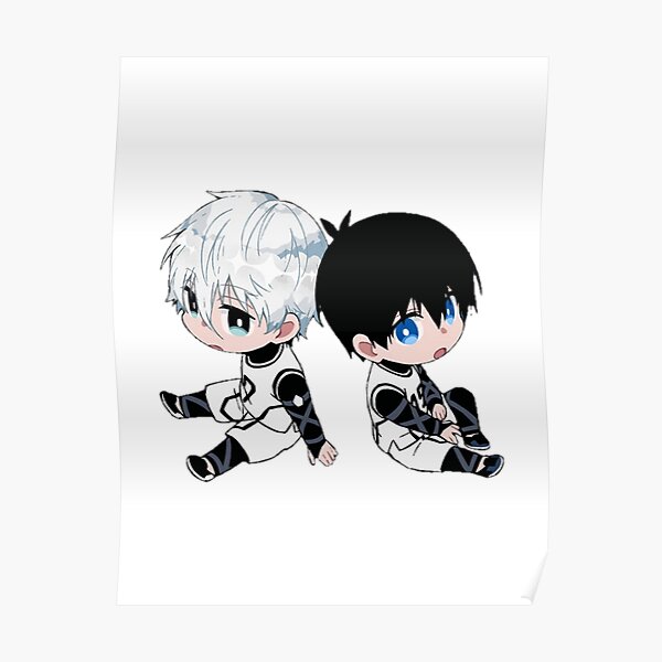 "Chibi isagi and nagi" Poster for Sale by ZORO-DESIGN | Redbubble