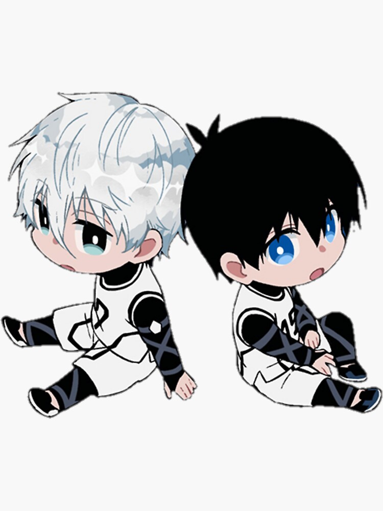 "Chibi isagi and nagi" Sticker for Sale by ZORO-DESIGN | Redbubble