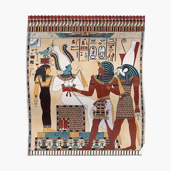 "Ancient Egyptian Gods and Goddesses" Poster for Sale by TurtoeClub ...