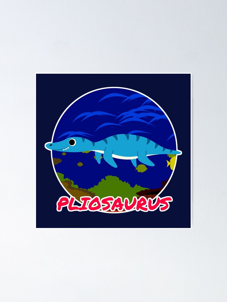 "Pliosaur Cartoon" Poster by Dev Art | Redbubble