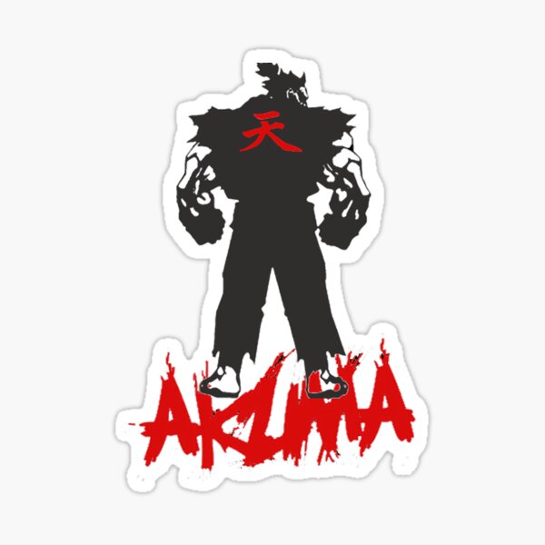 "AKUMA_DEMON" Sticker by Playketax | Redbubble