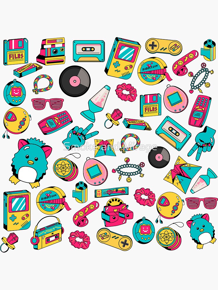 "Y2K Fun" Sticker for Sale by MireImagesWorld | Redbubble