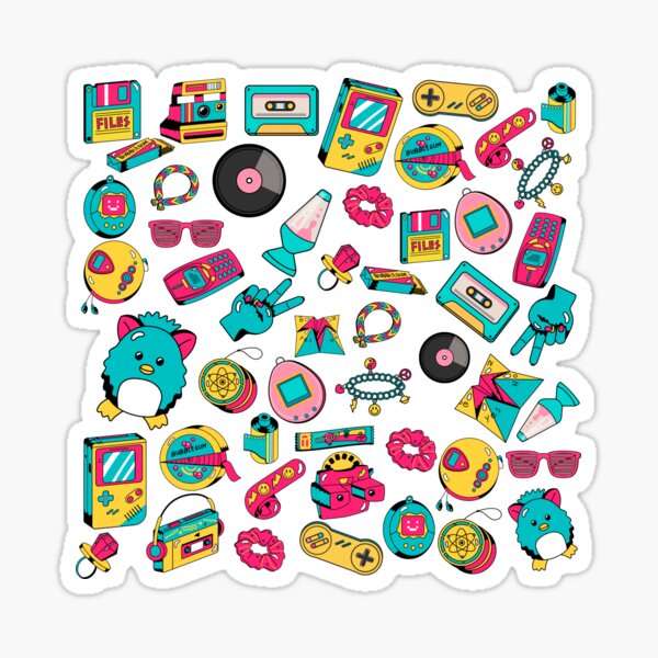 "Y2K Fun" Sticker for Sale by MireImagesWorld | Redbubble