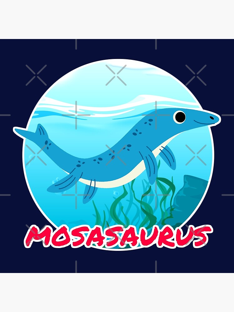 "cartoon mosasaurus" Poster for Sale by gelvezg | Redbubble