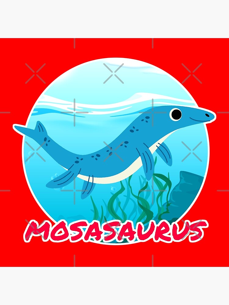 "cartoon mosasaurus" Poster for Sale by gelvezg | Redbubble