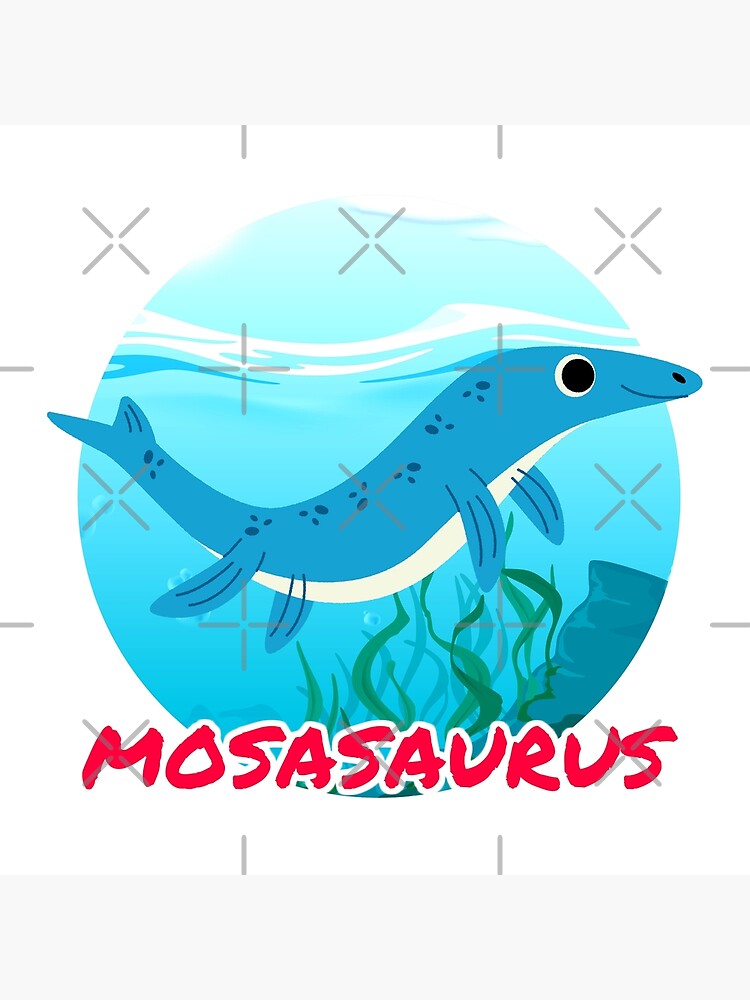"cartoon mosasaurus" Poster for Sale by gelvezg | Redbubble