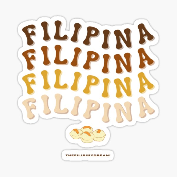 "Wavy Filipina" Sticker for Sale by FilipinxDream | Redbubble