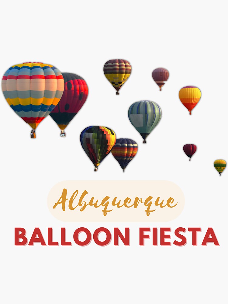 "Albuquerque Balloon Fiesta" Sticker for Sale by kadm6 | Redbubble