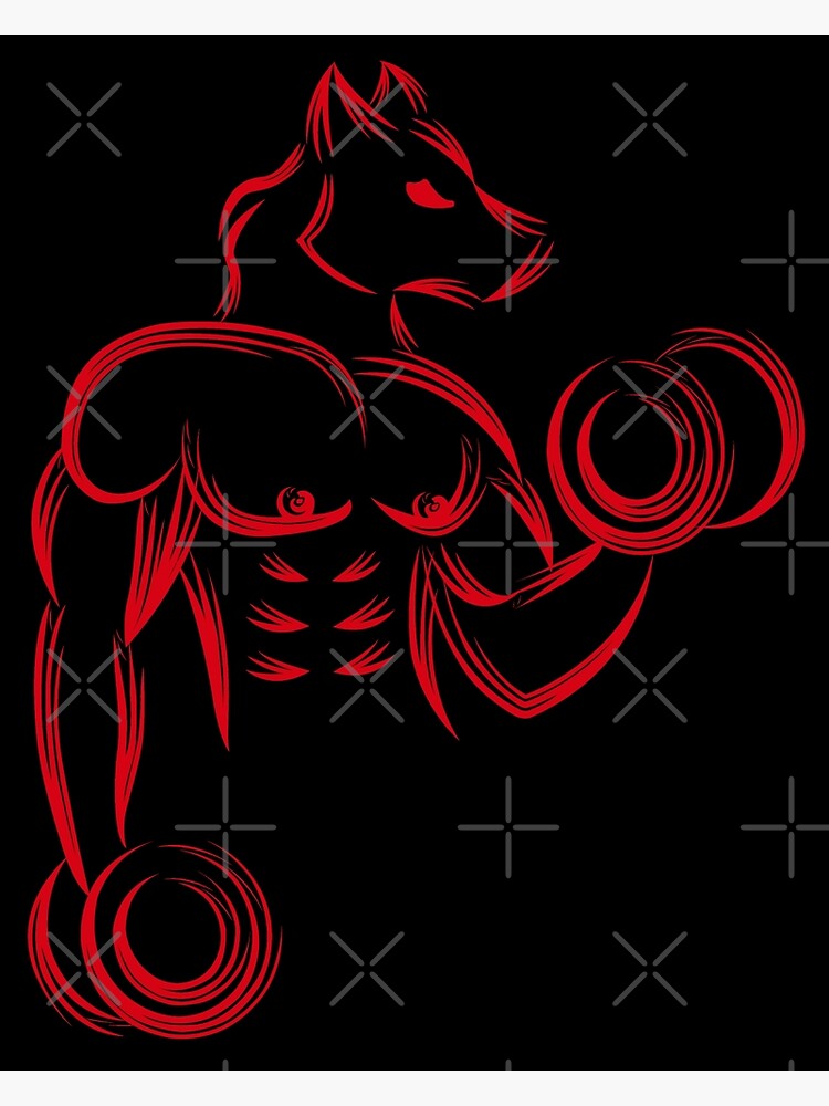 "Bodybuilder Sport Gym Fitness Sportsman Werewolf Wolf Beast Wolfman ...