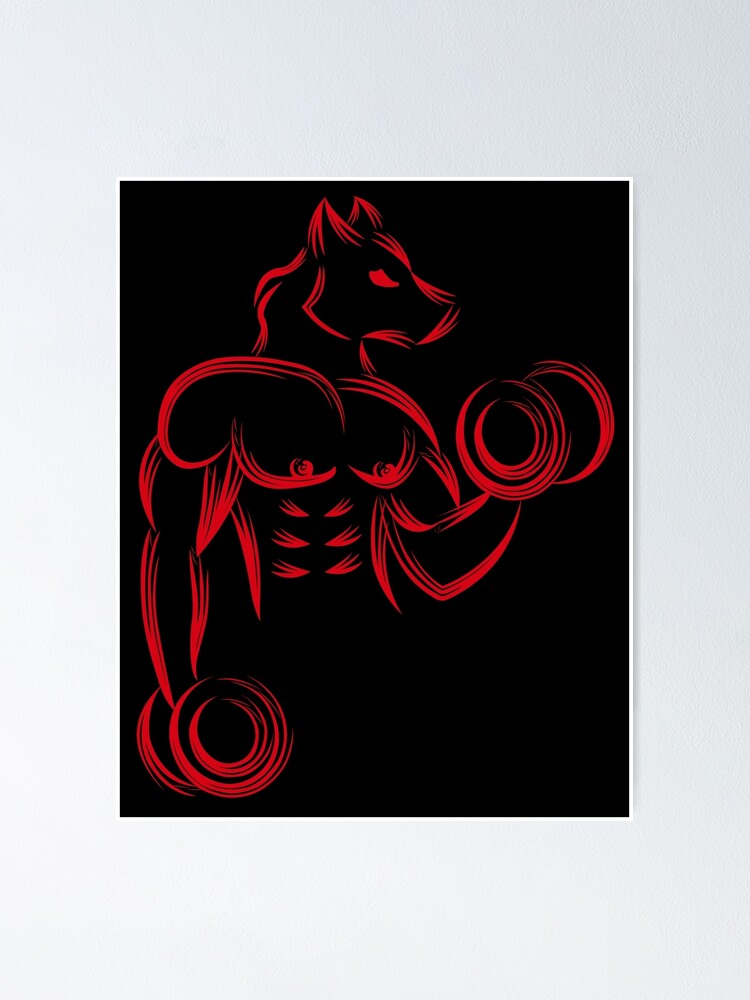 "Bodybuilder Sport Gym Fitness Sportsman Werewolf Wolf Beast Wolfman ...
