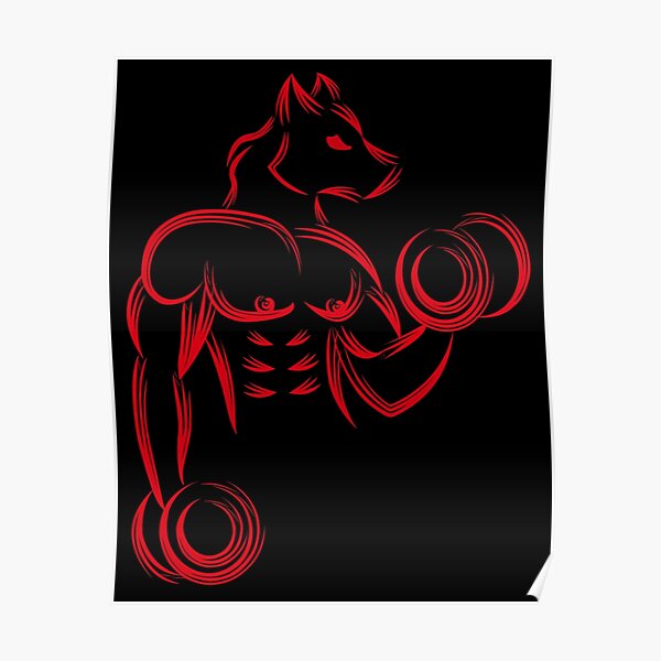 "Bodybuilder Sport Gym Fitness Sportsman Werewolf Wolf Beast Wolfman ...