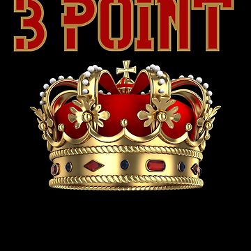 "Three Point King Design" Sticker for Sale by KingKongBrody | Redbubble