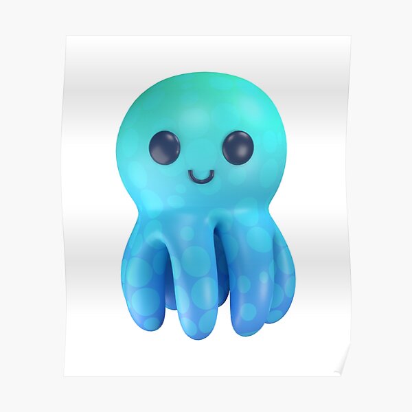 "Cute Dumbo Octopus" Poster for Sale by CorneliusDesign | Redbubble