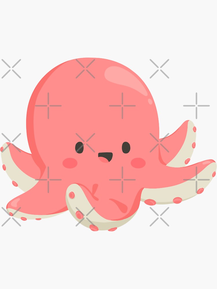 "Cute Dumbo Octopus" Sticker for Sale by CorneliusDesign | Redbubble
