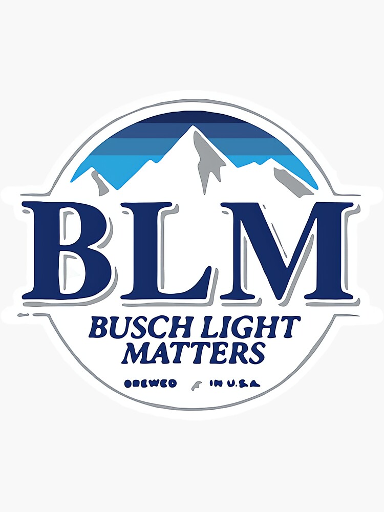 "busch light matters saras qiya transparent" Sticker for Sale by ...