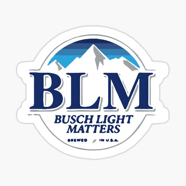 "busch light matters saras qiya transparent" Sticker for Sale by ...