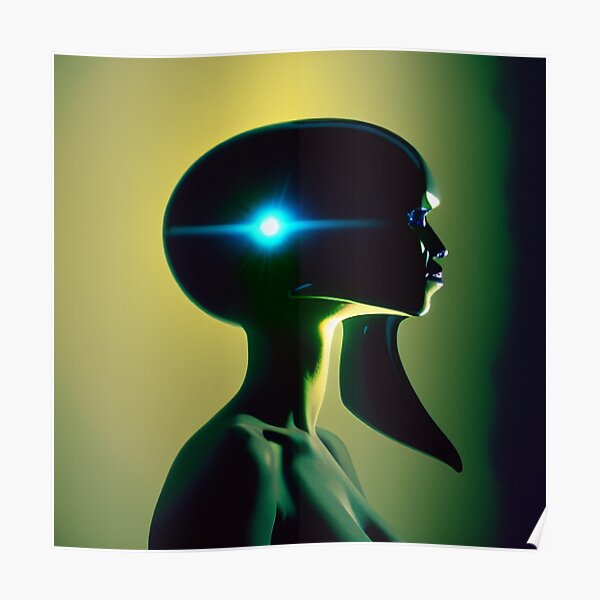"Retro Future Alien" Poster for Sale by Mfeigz | Redbubble