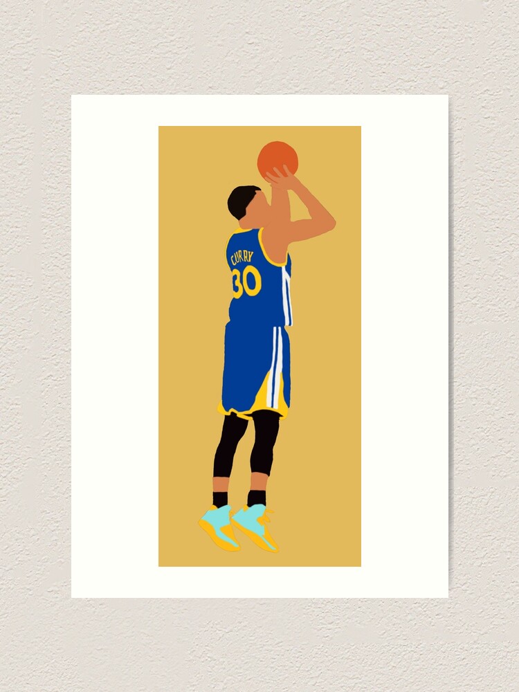 "Stephen Curry Jumpshot " Art Print for Sale by RatTrapTees | Redbubble