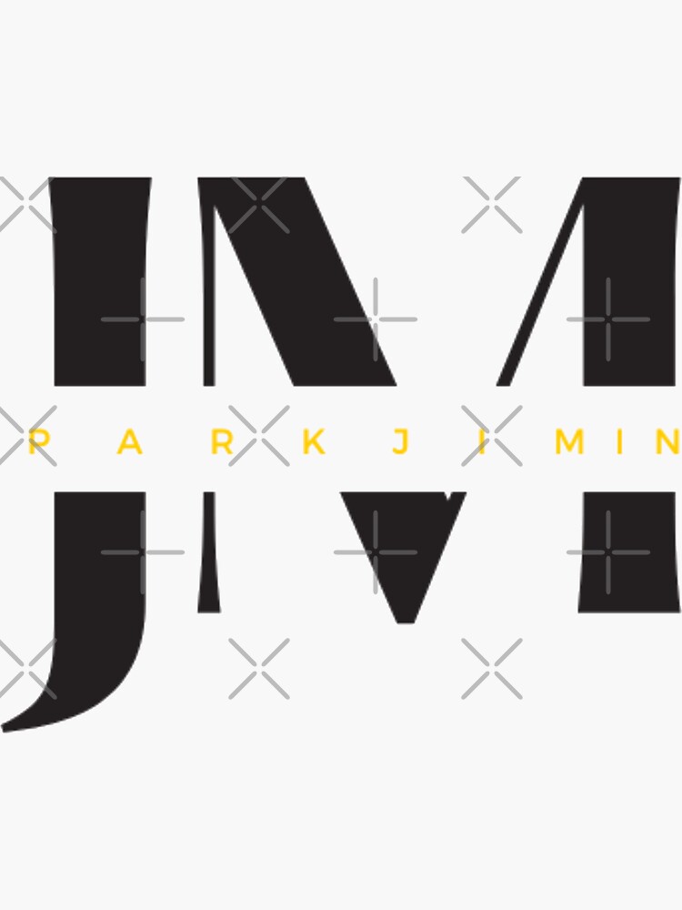 "PARK JIMIN LOGO" Sticker for Sale by moonchildartfs | Redbubble