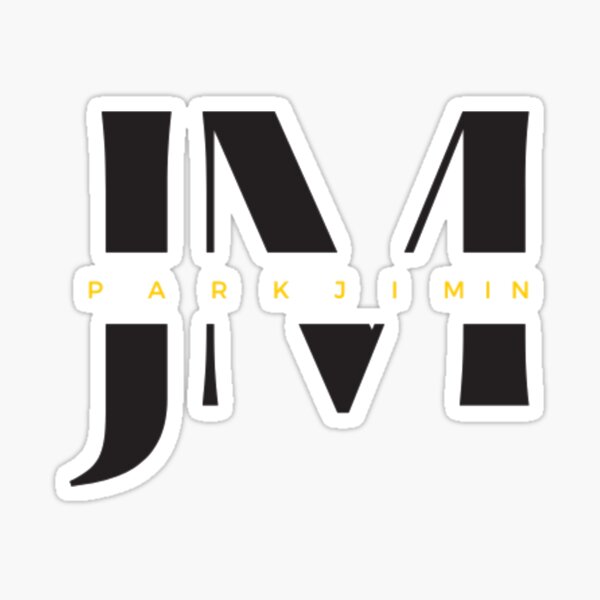 "PARK JIMIN LOGO" Sticker for Sale by moonchildartfs | Redbubble