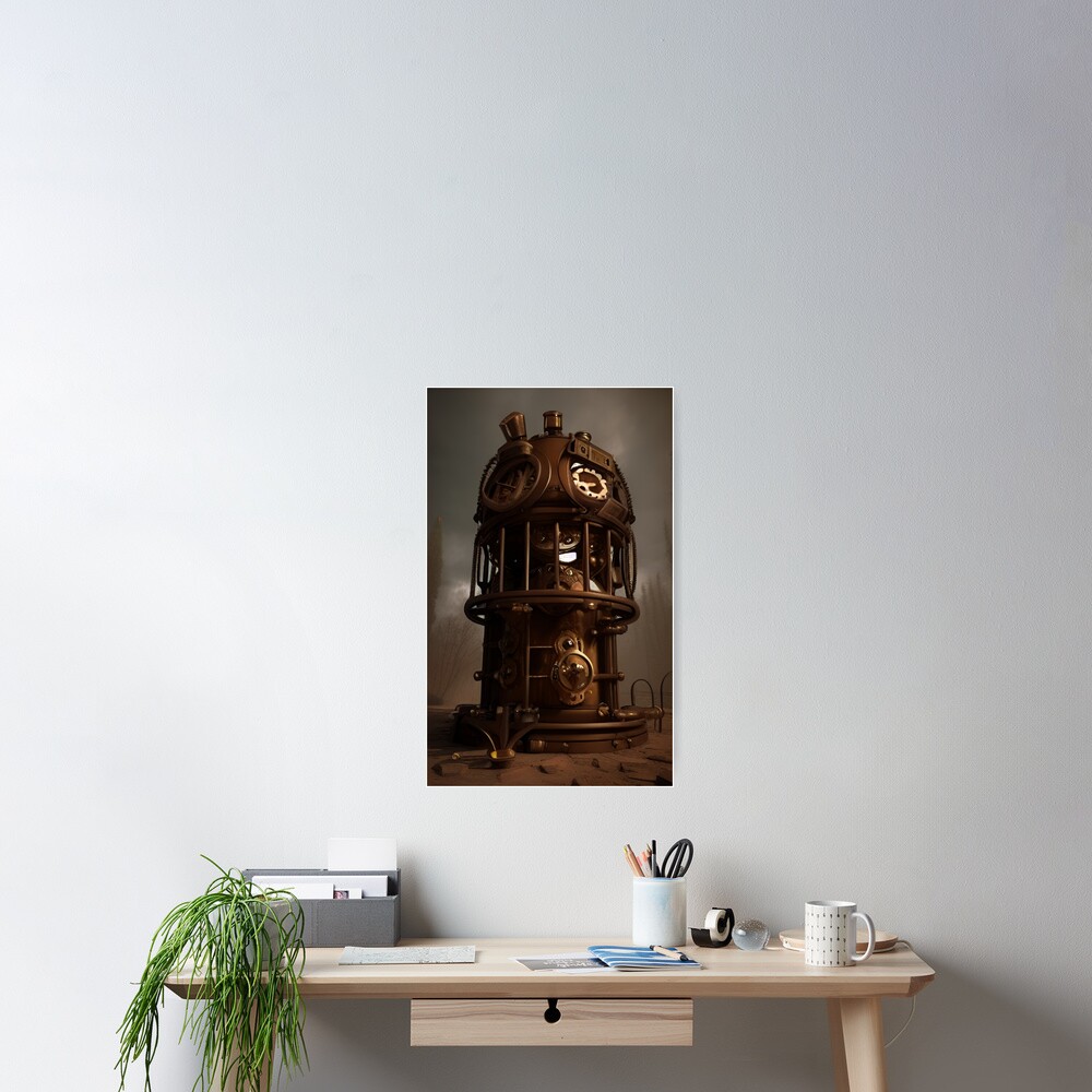 "Steampunk Time Machine, by Saxon" Poster for Sale by saxonart | Redbubble