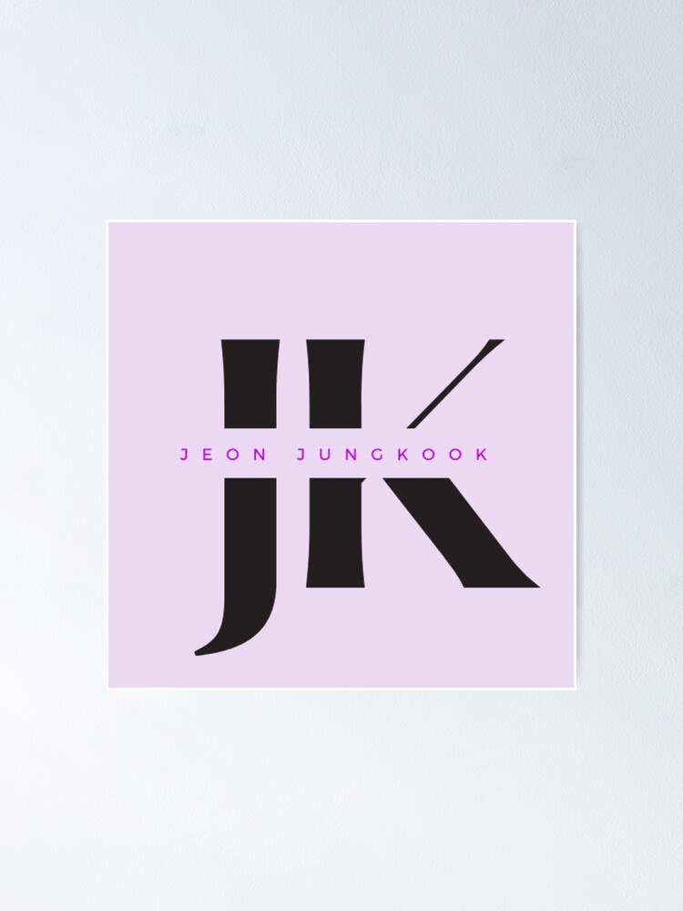 "JEON JUNGKOOK LOGO" Poster for Sale by moonchildartfs | Redbubble