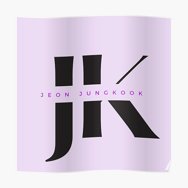 "JEON JUNGKOOK LOGO" Poster for Sale by moonchildartfs | Redbubble