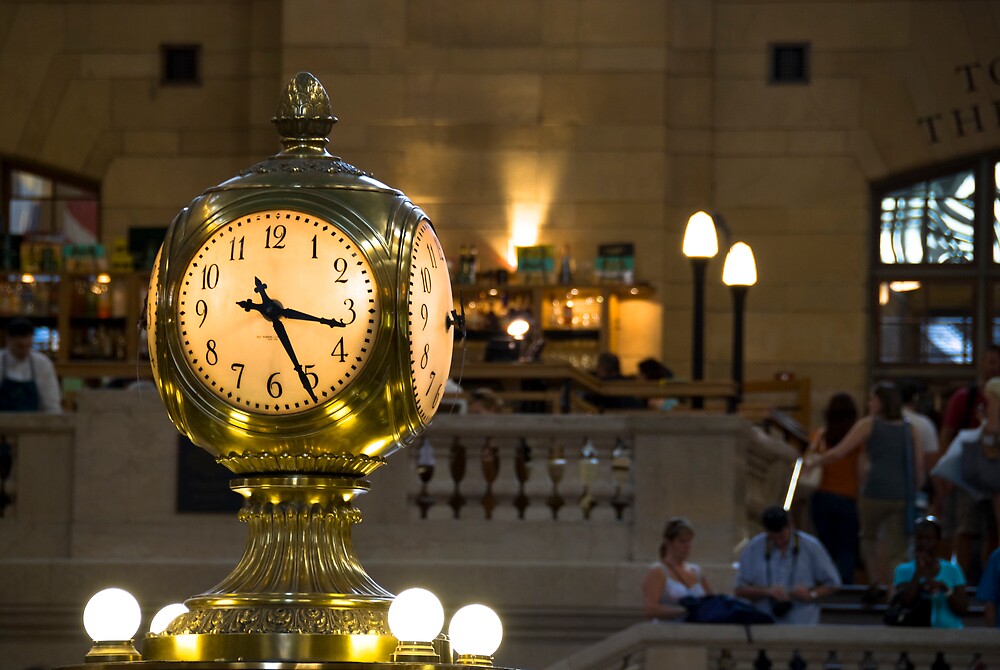 "Grand Central Clock" by Louis Galli | Redbubble