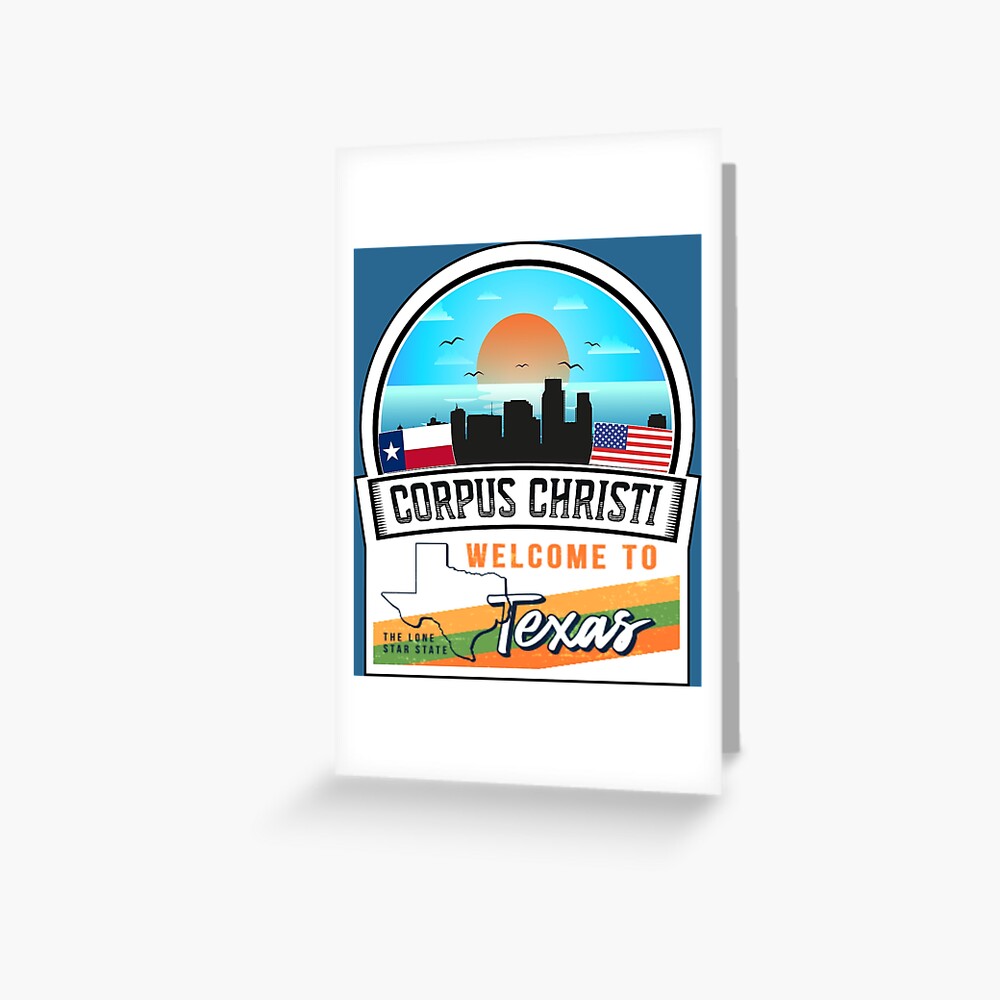 Tarjetas de felicitación «Corpus Christi, Bienvenido a Texas, El Estado ...