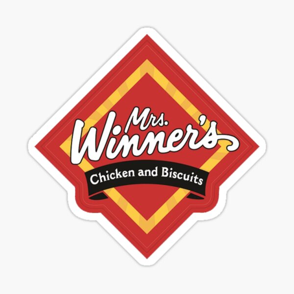 "Mrs Winner's Chicken & Biscuits | Old" Sticker for Sale by Togo Curt ...