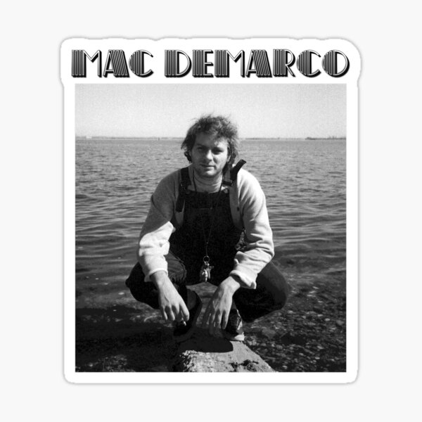 "Mac DeMarco Another One Black and White" Sticker for Sale by That ...