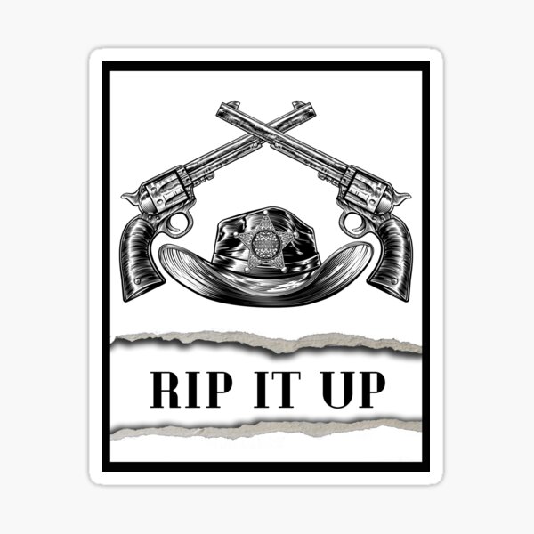 "RIP IT UP - Rip Wheeler" Sticker for Sale by twofiftytees | Redbubble